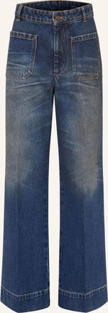Victoria Beckham Wide Leg Jeans Alina blau