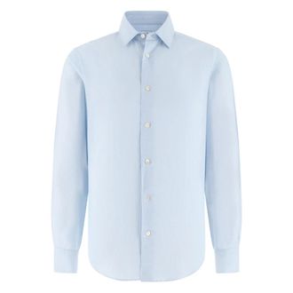 Boggi Milano Homme, Chemises, Bleu, Taille: 3XL Chemise Regular Fit Tencel Lin