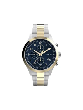 Timex montre chronographe 43 mm - Bleu