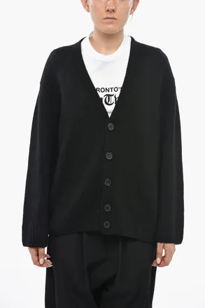Dsquared2 Alpaka-Cardigan mit Logo-Kn&ouml;pfen Dsquared2