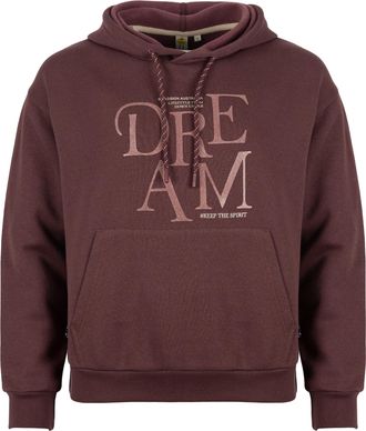 Roadsign Damen Sweatshirt weiter Schnitt mit Kapuze für entspannte Momente unterwegs rot, 2XL