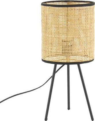 Aubry Gaspard Aubry Gaspard - Lampe de chevet en métal et cannage