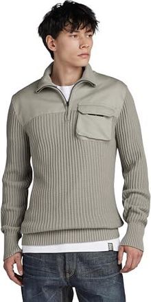 G-Star G-Star Homme Army half zip knit, Gris (elephant skin D23756-D496-G106), M