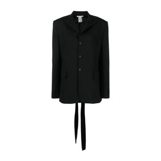 Nensi Dojaka Schwarzer ma&szlig;geschneiderter Mantel - - Jackets - Damen - Schwarzk - S