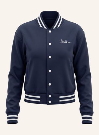 Wilson Sportjacke W Hudson Varsity Bomber Cropped blau