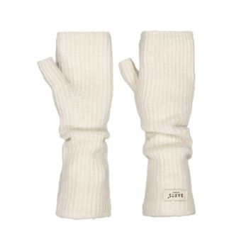 Barts Darty Mitaines dhiver chaudes en tricot pour femme, cr&egrave;me, taille unique