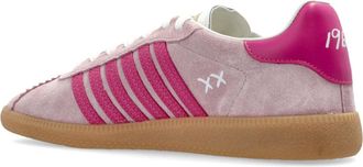 Dsquared2 Logo-Embroidered Suede Sneaker - Pink
