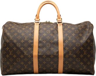 Louis Vuitton Weekender - Monogram Keepall 50 - Gr. unisize - in Braun - f&uuml;r Damen