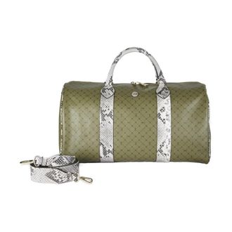 Trussardi Oliven Gr&uuml;ne Handtasche aus geh&auml;mmertem Kalbsleder - - Bags - Damen - Gr&uuml;n - ONE SIZE