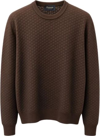 Drumohr Pull &agrave; col rond D1M103Rl - Homme - Pulls - Brun - Taille: L
