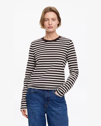 Arket Signature-Langarmshirt -Braun