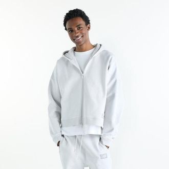 New Balance Homme Athletics Crafted Fleece Full Zip en Gris, Polaire Poly, Taille 2XL