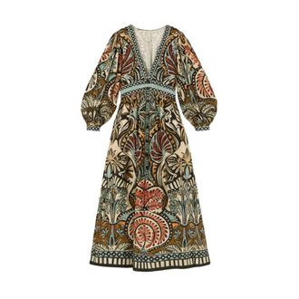 Farm Rio Farm Rio, Femme, Robes, Multicolore, Taille: 38 FR Balamana Maxi Dress