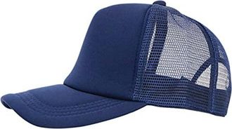 Generic Broderie de plaque lumineuse unie pour lext&eacute;rieur pour hommes et femmes, protection solaire, chapeau de conducteur de camion, chapeau en maille filet 