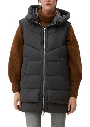 s.Oliver Damen Weste &auml;rmellos, Schwarz, S EU