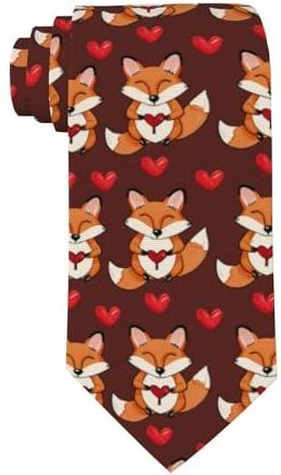 Generic Coeur De Renard Joueur Cravatte Polyvalente Cravates Décontractée Cravates Hommes Pour Célébrations Mariage Événements