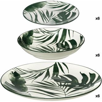 Secret de Gourmet Secret De Gourmet - Geschirr-Set palme, 18-teilig