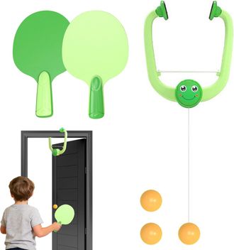 Generic Pongspiel in der T&uuml;r | Einstellbares Interaktives &Uuml;bungsset mit Schl&auml;ger und B&auml;llen - Ballspiel In der T&uuml;r,f&uuml;r M&auml;dchen Kinder Familie Freunde