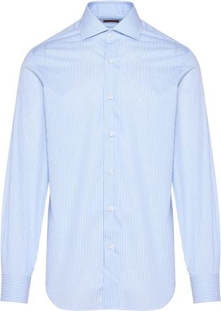 Barba Homme, Chemises, Bleu, Taille: 5XL Chemise en coton ray&eacute;