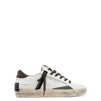 Crime London Homme, Chaussures, Blanc, Taille: 40 EU Sk8 Deluxe Oak Smoke