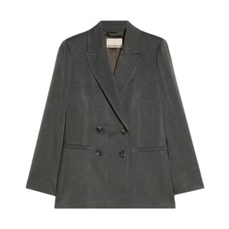 Pennyblack Blazer en Viscose Stretch Double Boutonnage - Femme - Vestes - Gris - Taille: 38 FR