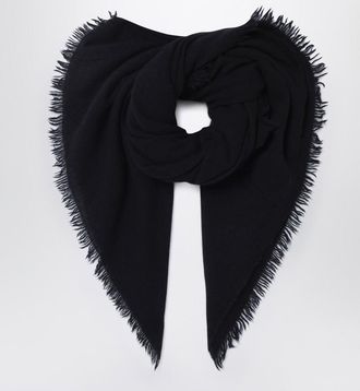 Destin Black cashmere scarf