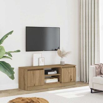 vidaXL Vidaxl - Meuble tv ch&ecirc;ne artisanal 102x30x36 cm bois ding&eacute;nierie