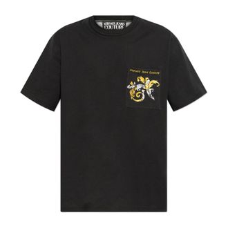 Versace Jeans Couture T-Shirt mit Tasche - - Tops - Herren - Schwarzk - M