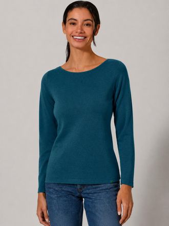 Hempage Hempage Damen vegan Langarmshirt Reef Petrol