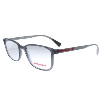Prada Linea Rossa Lifestyle PS 04IV 01D1O1 Schutzbrille, rechteckig, Kunststoff, 53 mm, Grau, GRAU, 53-18-140