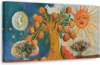 Generic Frida Kahlo Congress of Peoples for Peace - Political Canvas Wall Art Print 20x10inch 50x25cm (Horizontal) / 1.25inch 3.175cm