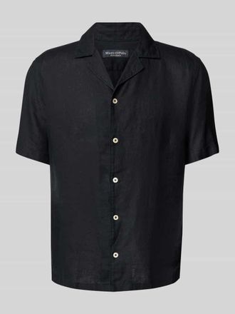 Marc O'Polo Regular Fit Leinenhemd mit Reverskragen