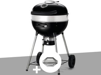 Napoleon Barbecue &agrave; charbon Charcoal Kettle Pro 57 cm + Lot de 2 paniers &agrave; charbon - Napoleon