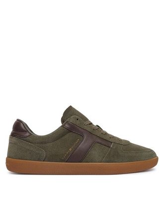Tommy Hilfiger Sneakers Th Tribeca Sneaker Suede FM0FM06069 Dunkelgr&uuml;n