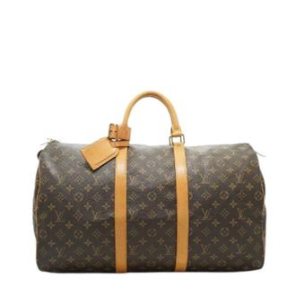 Louis Vuitton Pre-owned Cuir sacs-de-voyage - Femme - Pre-owned - Brun - Taille: ONE Size