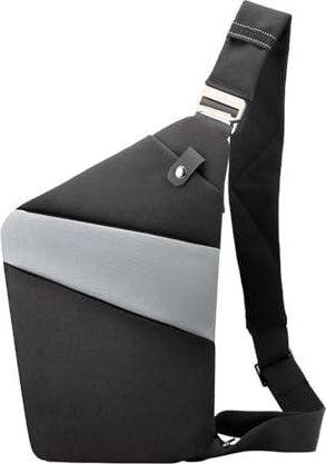 Generico scyca Fanny Sling Bag pour homme, sac bandouli&egrave;re de poitrine pour homme, sac &agrave; bandouli&egrave;re de voyage imperm&eacute;able et fin, sac d&eacute;contract&eacute; antivol Fann