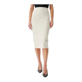 Guess Femme, Jupes, Beige, Taille: 36 FR Jupe Crayon Plissée