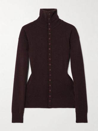Christophe Lemaire Cardigan En Laine - Bordeaux