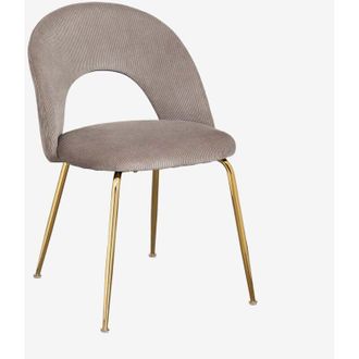 Sklum Pack de 4 chaises de salle &agrave; manger rembourr&eacute;es Glorys SKLUM Dor&eacute;