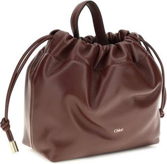 Chlo&eacute; Womens Bordeaux Calf Leather Bos Taurus Shoulder Bag