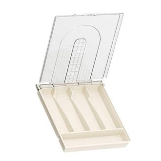 Generic Rangement pour argenterie - Solutions de rangement pour couverts, argenterie avec couvercle - Bo&icirc;te de rangement pour couverts en argent sterling - Pl