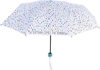 Legami Legami - Faltbarer Regenschirm, Ø 100 cm, aus Polyester, Gestell aus schwarzem Stahl, Griffe aus Kunststoff, leicht, winddichte Struktur, Tasche im Li