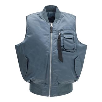 Alpha Industries Ma-1 Base Vest - - Jackets - Damen - Blau - M