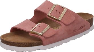 Rohde Damen, Frauen, Klassische Sandalen, Sandalen,Pantoletten,Sommerschuhe,Hausschuhe,Kork-fußbett,Rose,37 EU / 4 UK