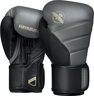 Hayabusa T3 Boxhandschuhe Boxhandschuhe Damen Herren - Anthrazit/Schwarz, 14oz