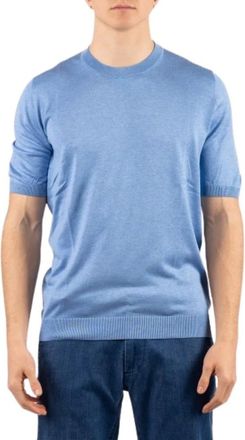 Gran Sasso Homme, Pulls, Bleu, Taille: S Maglia Pulls &agrave; col rond