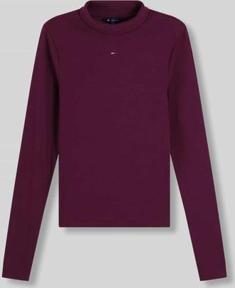 Tommy Jeans Slim Fit Langarmshirt aus Baumwoll-Mix