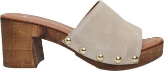 Bata Damen-Pantoletten aus Wildleder mit 7 cm Absatz und Plateau
