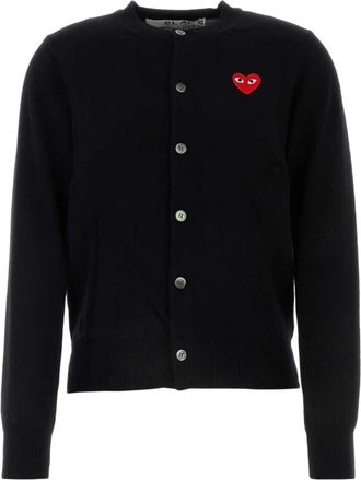 Comme Des Gar&ccedil;ons Homme, Pulls, Noir, Taille: M Cardigan Col Rond