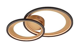 Trio Trio, Plafonnier, Granada incl. 1 x LED,SMD,29,0 Watt,3000K,2650 Lm. Corps: Métal, noir mat L:59,0cm, L:43,0cm, H:8,5cm IP20